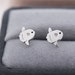 Ocean Sunfish Fish Stud Earrings in Sterling Silver, Cute Sun Fish ...