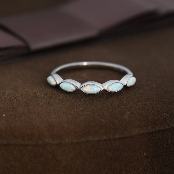 White Opal Ring - Etsy