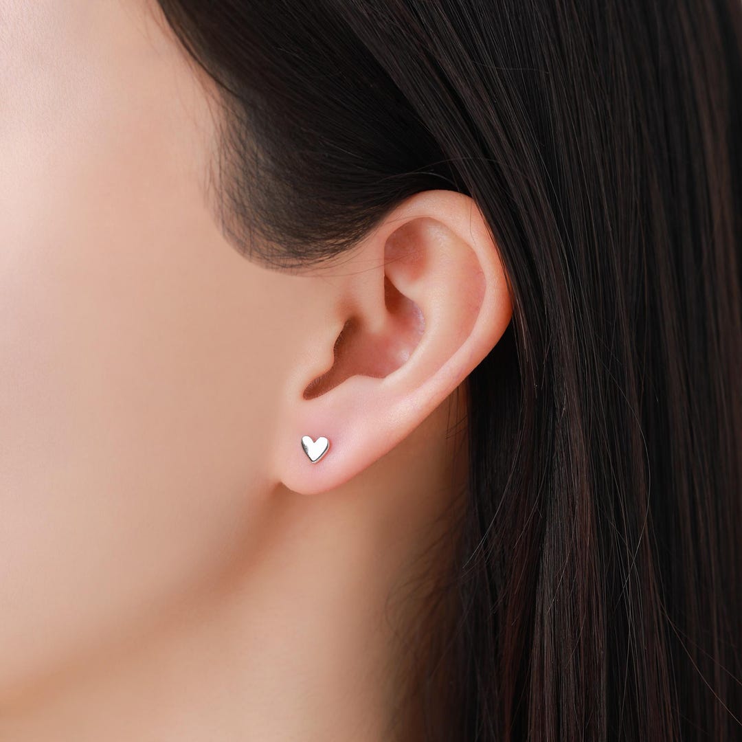 Mini Heart Internally Threaded Flat Back/screw Back(barbell)/ Stud ...