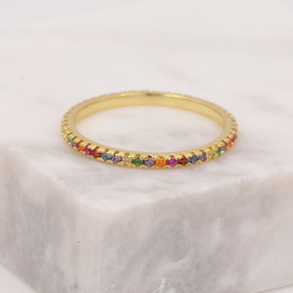 Pave Crystal Ring - Etsy