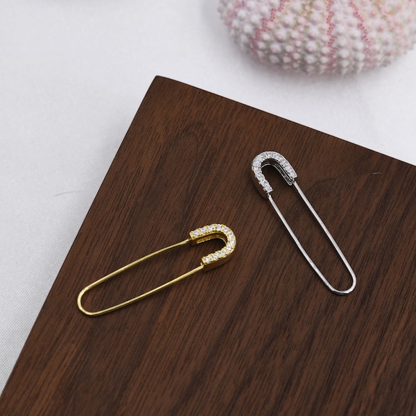 Safety Pin Earrings - Etsy