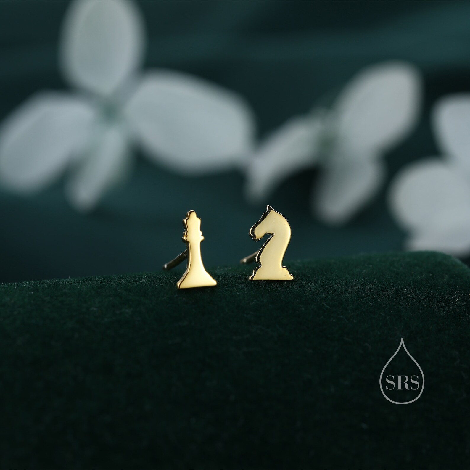 Extra Tiny Chess Piece Stud Earrings in Sterling Silver - Etsy