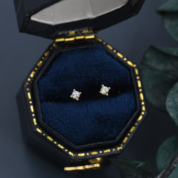 2mm Stud Earrings - Etsy