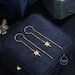 Beautiful Starburst Star Ear Threader Earrings, Silver, Gold or Rose ...