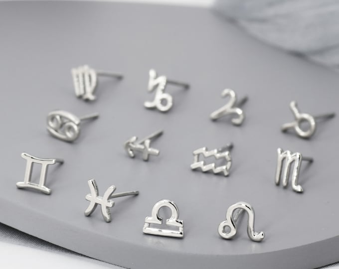 Zodiac Sign & Star Constellation Earrings Unique Front Back Style ...