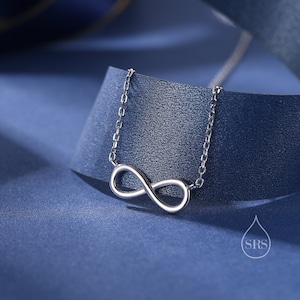 Tiny Infinity Symbol Pendant Necklace in Sterling Silver, Cute Infinity ...