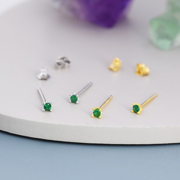 2mm Stud Earrings - Etsy