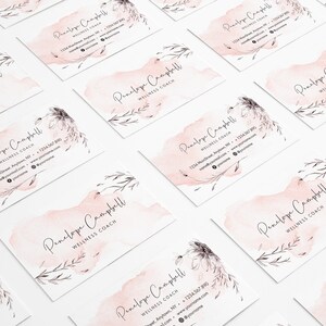 Business Card. Floral Calling Card. Personalized Business - Etsy