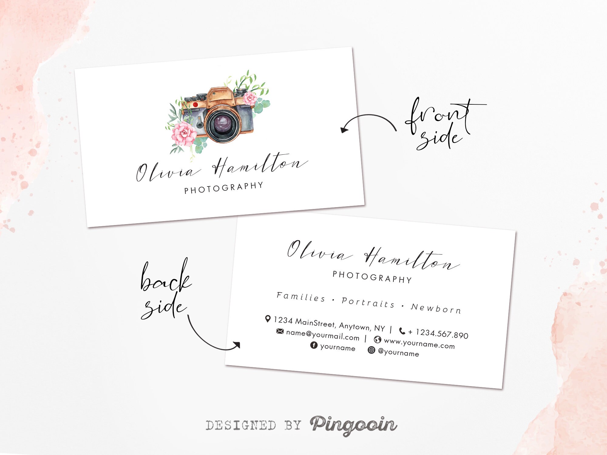 Photography Business Card. Photographer Calling Card. Custom - Etsy UK
