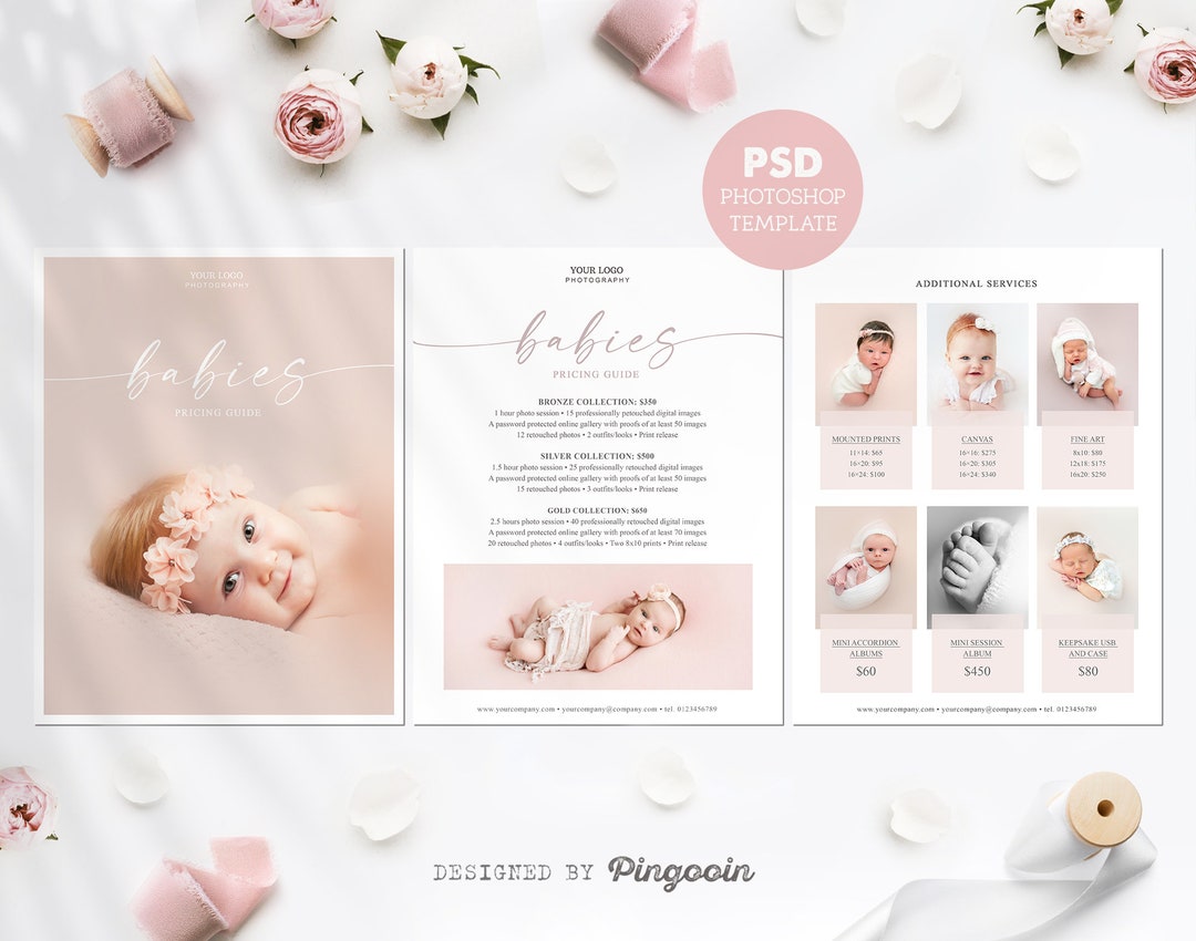 Price List Template. Babies Photography Pricing Guide. Baby Mini ...