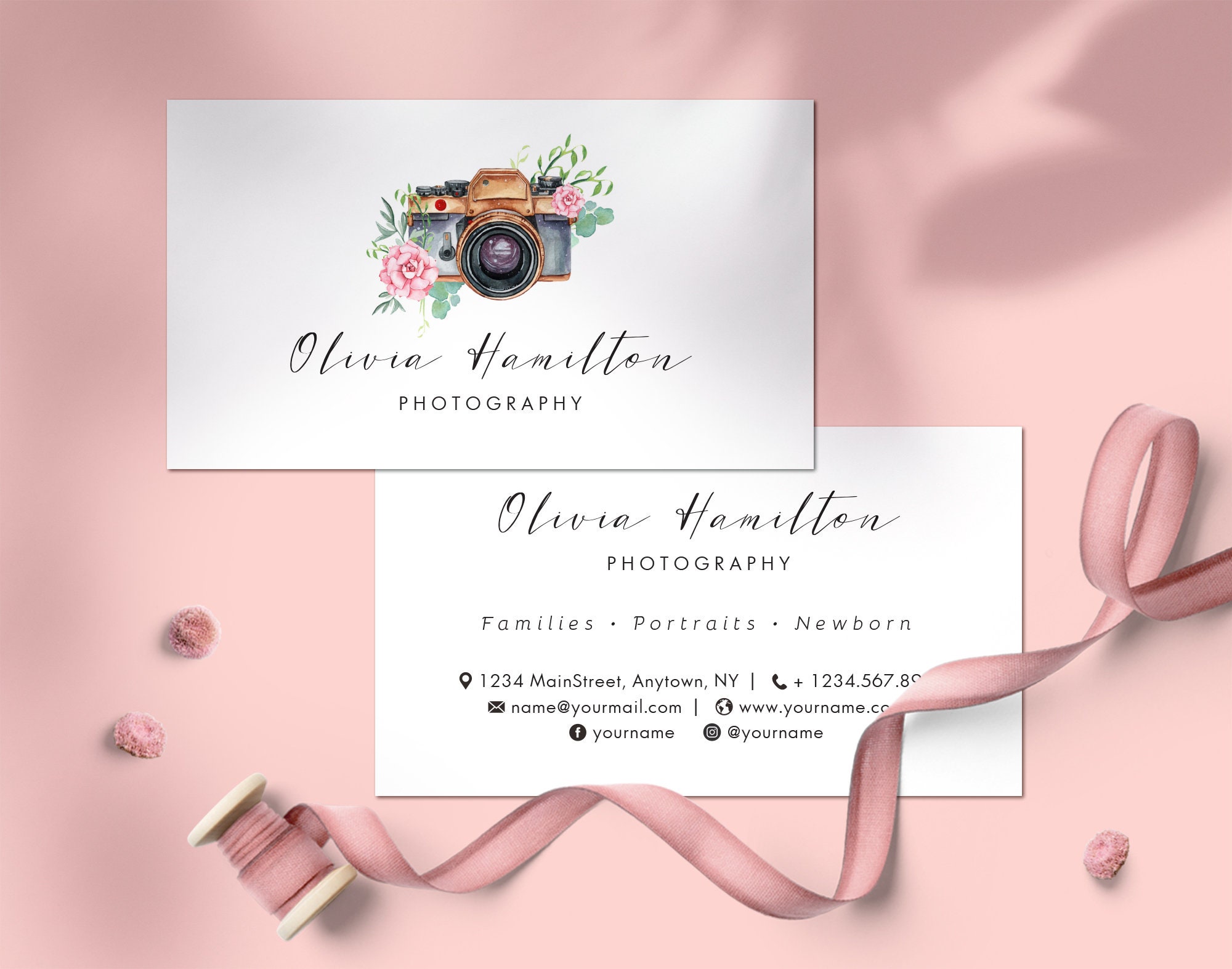 Photography Business Card. Photographer Calling Card. Custom - Etsy UK