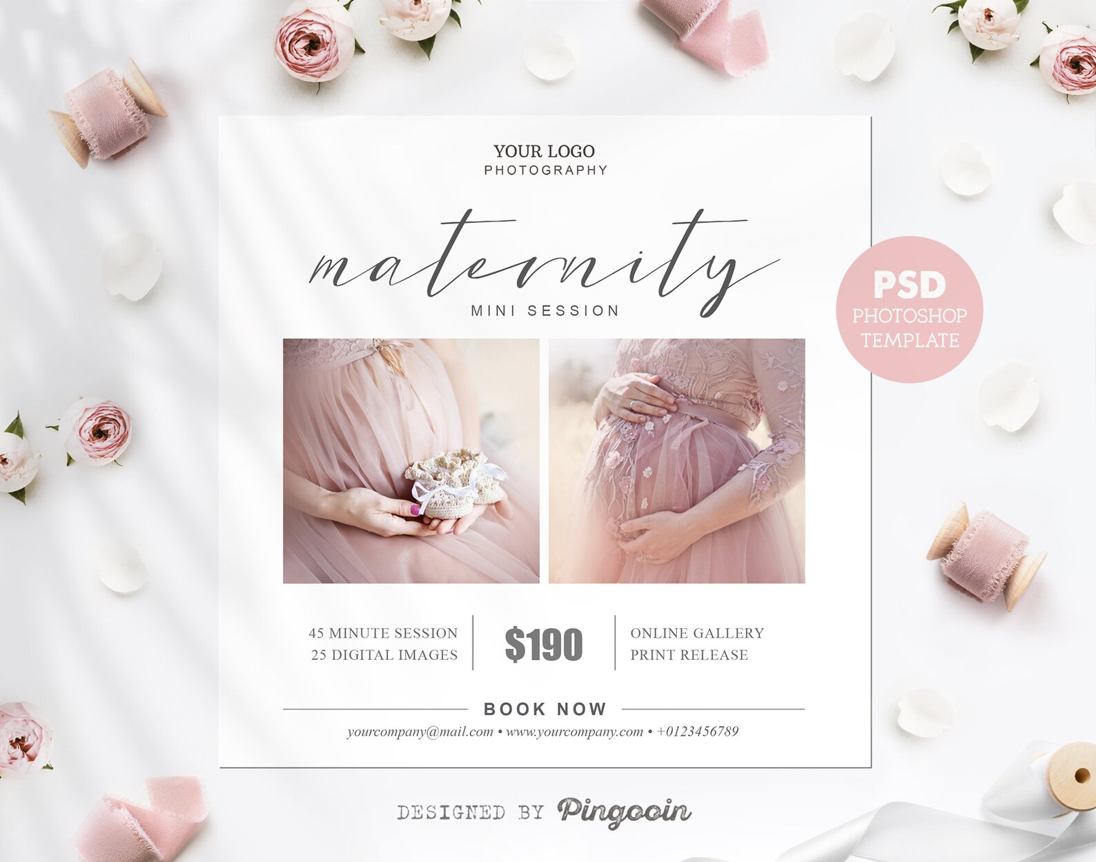 Mini Session Template. Maternity Mini Session Marketing Board. - Etsy