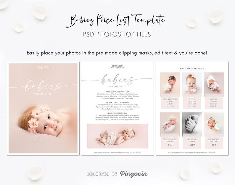 Price List Template. Babies Photography Pricing Guide. Baby - Etsy