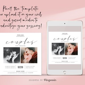Mini Session Template. Couples Mini Session Marketing Board ...