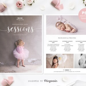 Mini Session Price List Template. Photography Pricing Guide. - Etsy