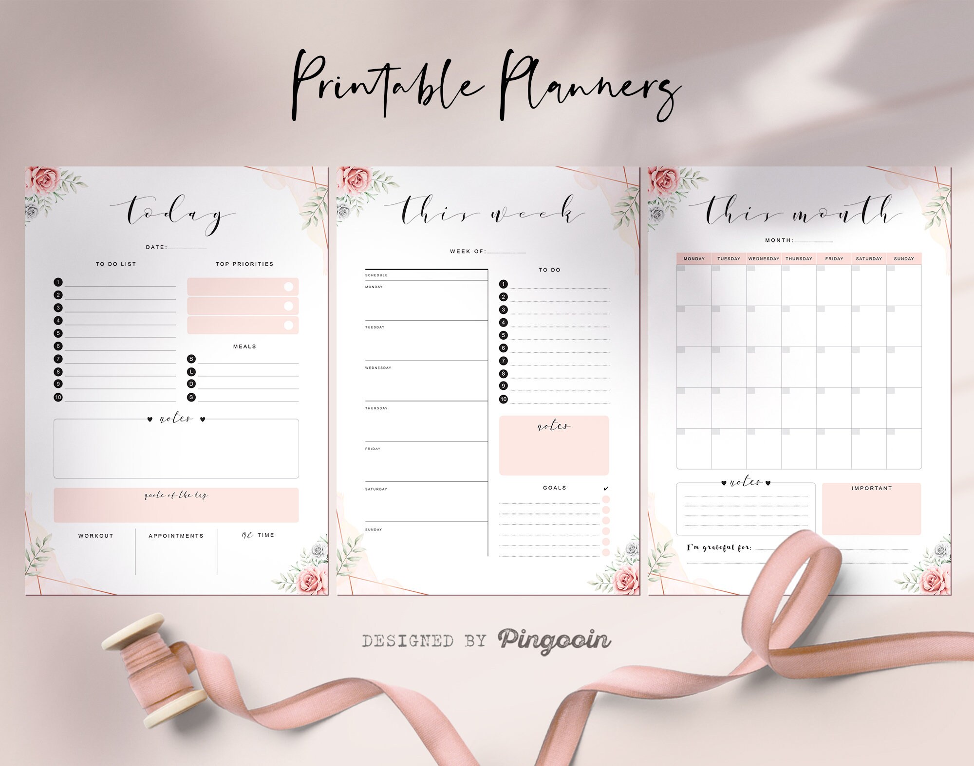 Planner 2023. Digital Planner. Daily Planner. Weekly Planner. - Etsy