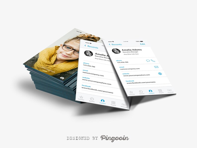 Business Card. Iphone Business Card. Calling Card. Modern - Etsy Canada