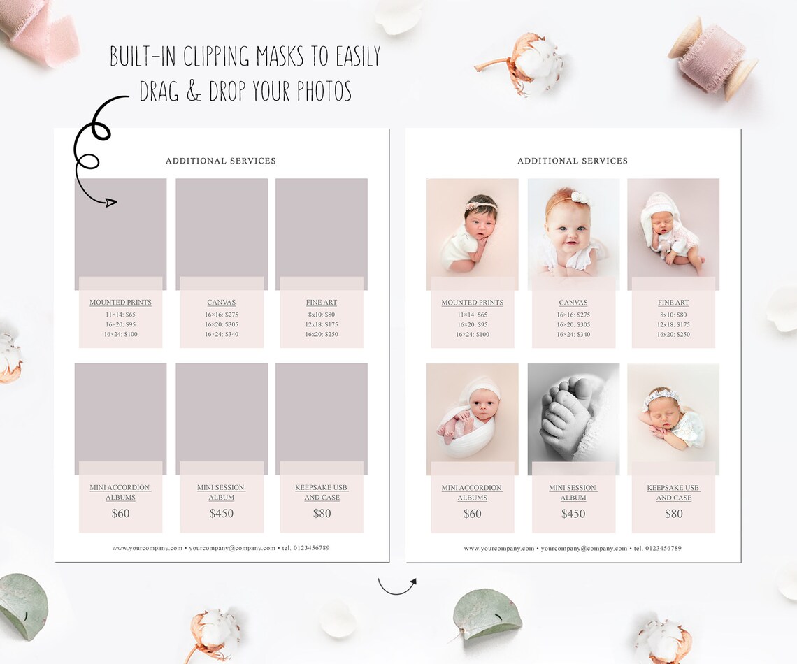 Price List Template. Babies Photography Pricing Guide. Baby | Etsy