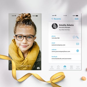 Business Card. Iphone Business Card. Calling Card. Modern - Etsy Canada