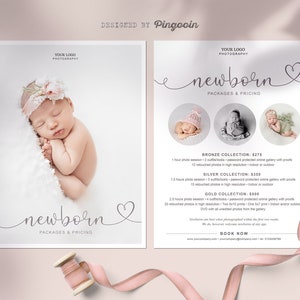 Newborn Photography Price List Template. Newborn Mini Session. Newborn ...