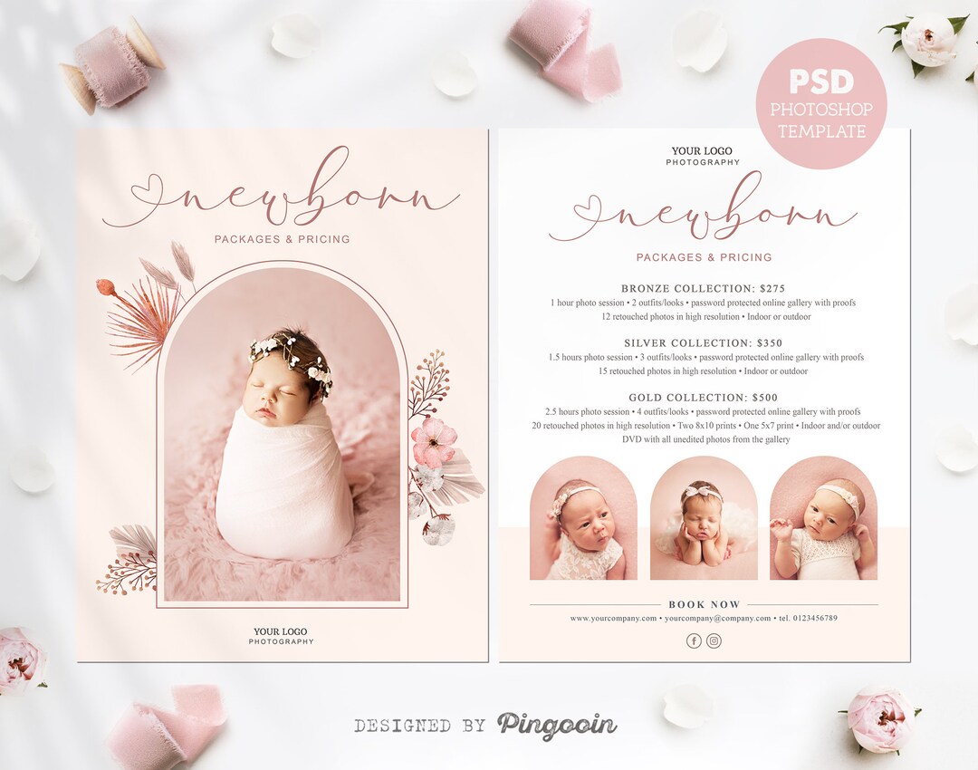 Newborn Photography Price List Template. Newborn Pricing - Etsy