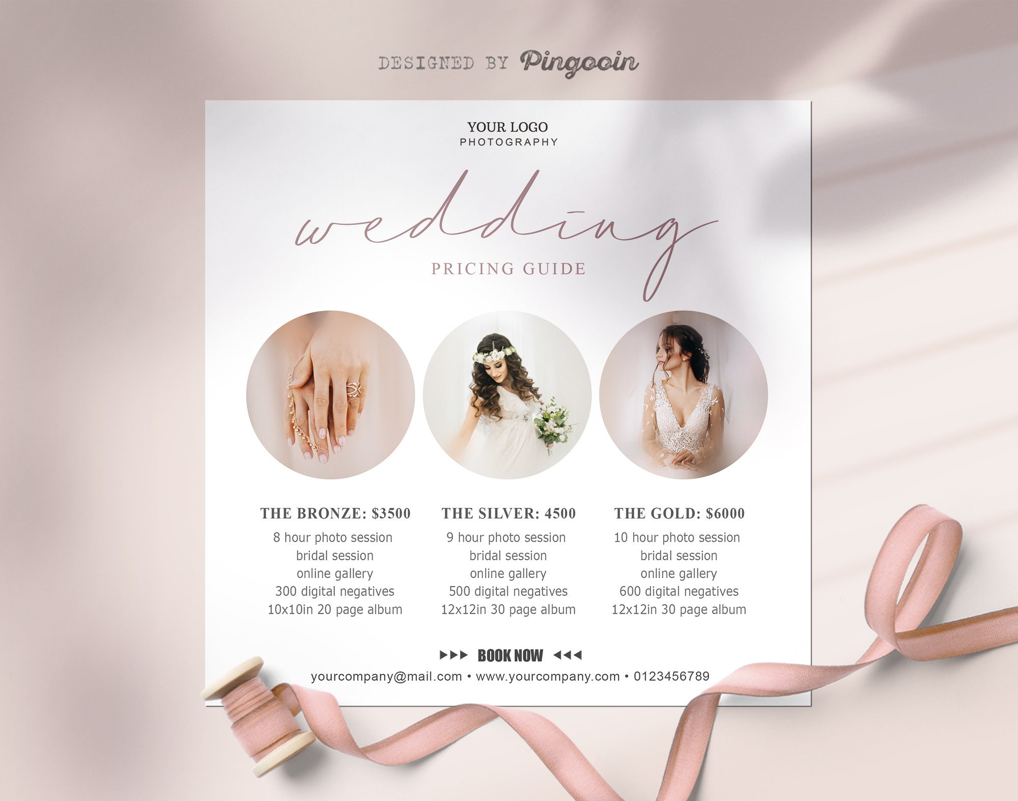 Wedding Price List Template. Wedding Photography Price Guide. | Etsy