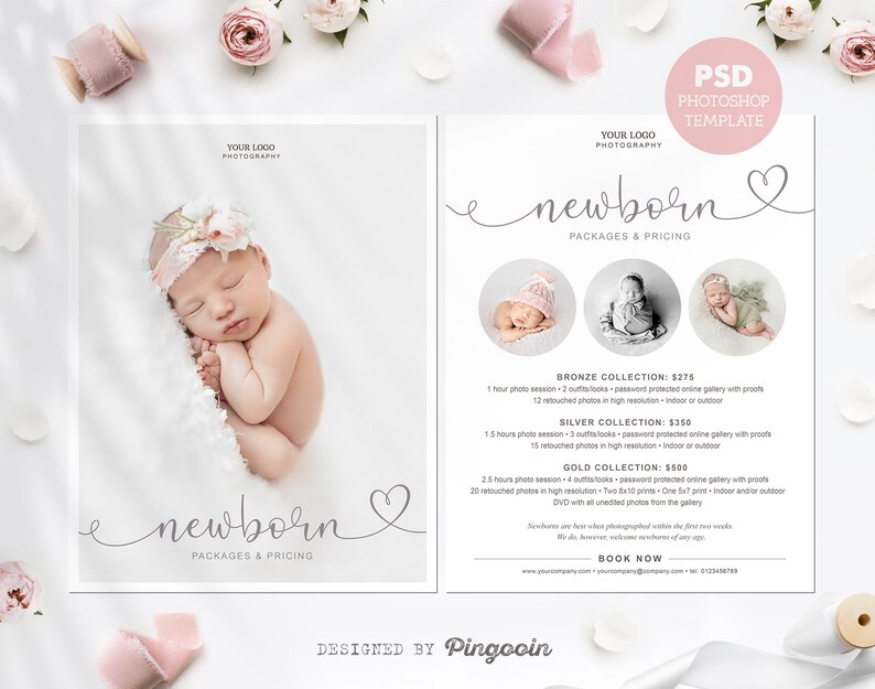 Newborn Photography Price List Template. Newborn Mini Session. Newborn ...