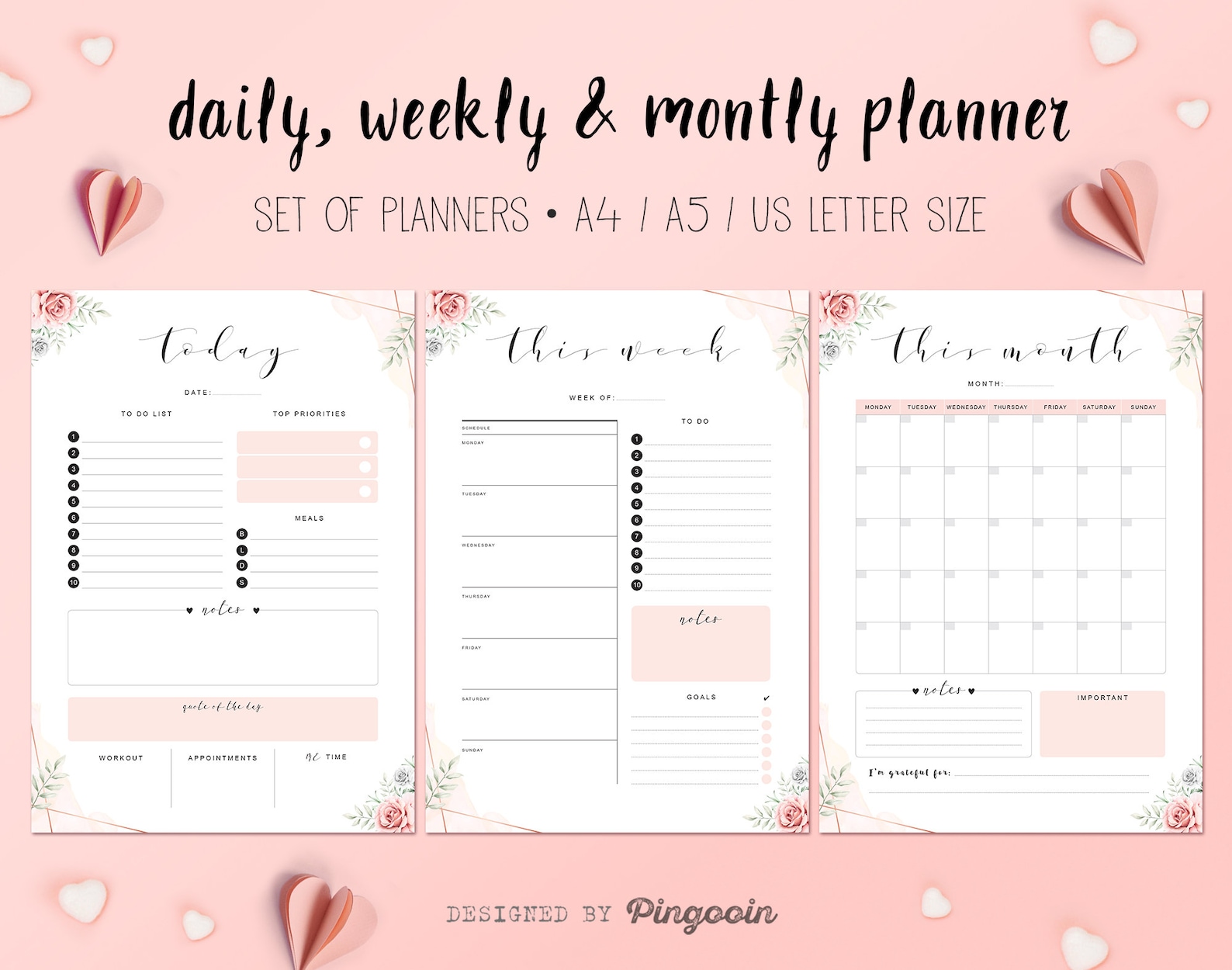 Planner 2023. Digital Planner. Daily Planner. Weekly Planner. - Etsy