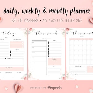 Planner 2023. Digital Planner. Daily Planner. Weekly Planner. Monthly ...