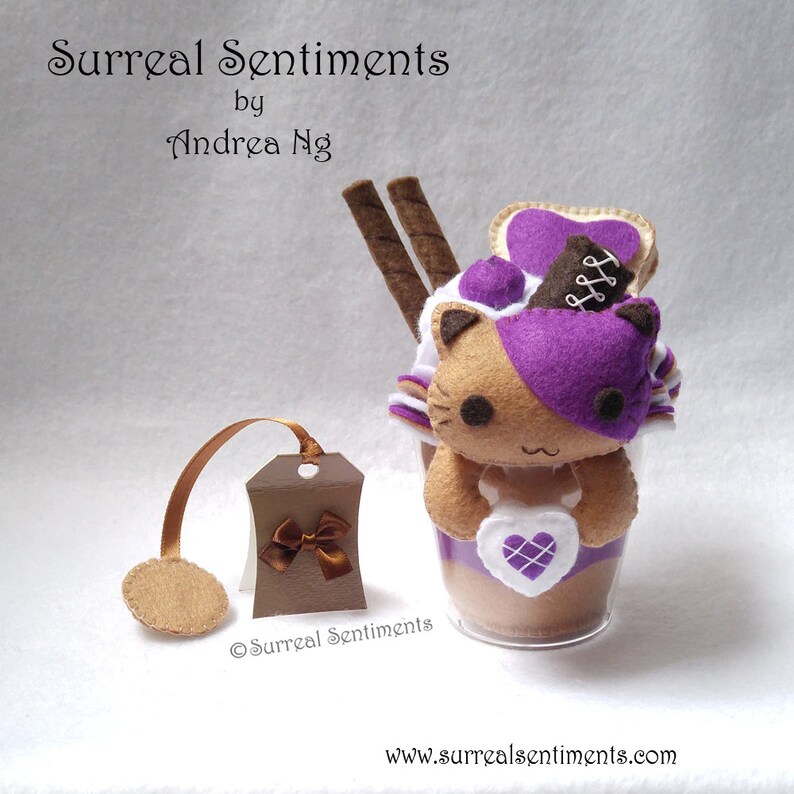 Peanut Butter and Jelly Cat Parfait. Kawaii PB&J Decoration. I - Etsy