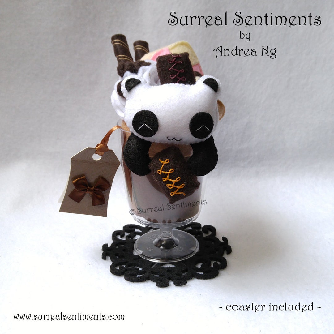 Panda Espresso Chocolate Sundae Cup, Ice Cream Coffee Coffee Addict ...