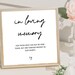 DIY in Loving Memory Editable Printable Sign Template for Wedding ...