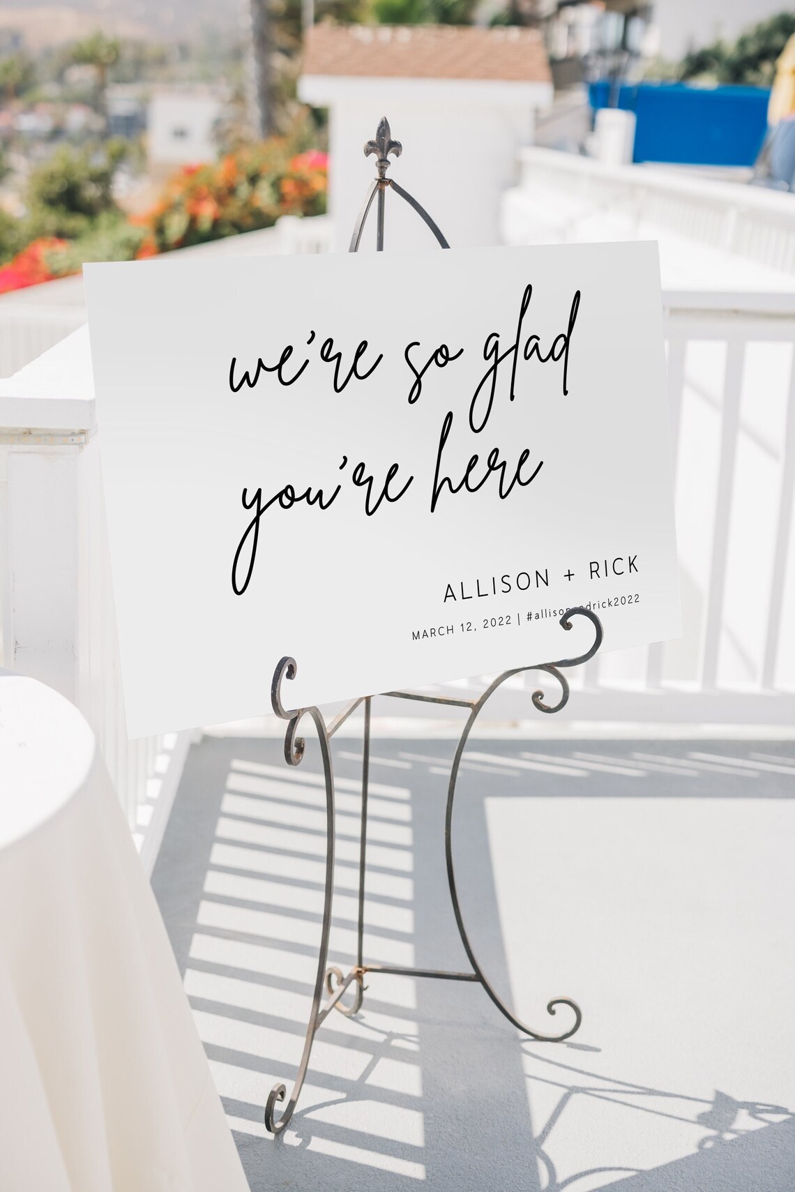 Welcome Sign Board Template for Wedding Ceremony Reception - Etsy