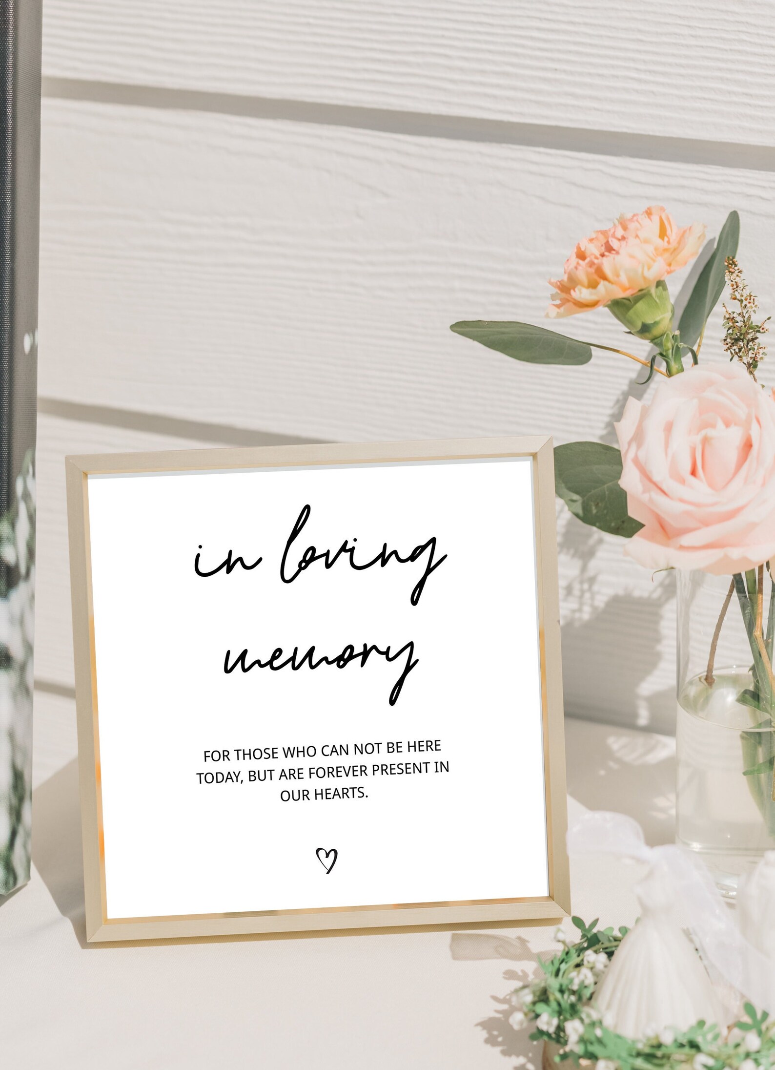 DIY in Loving Memory Editable Printable Sign Template for - Etsy