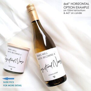 Registered Nurse Graduation, RN Wine Label, Nursing School Gift, Nurse ...