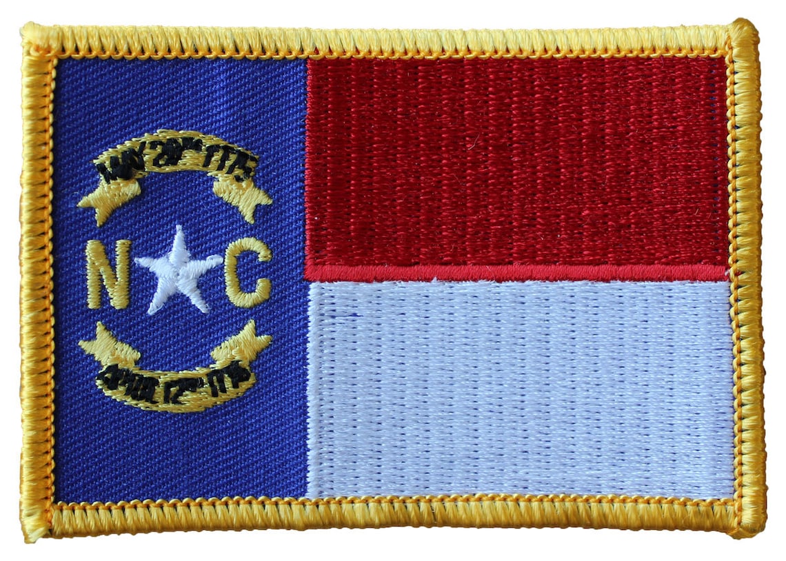 Buy North Carolina Flag Rectangular Patch Online in India - Etsy