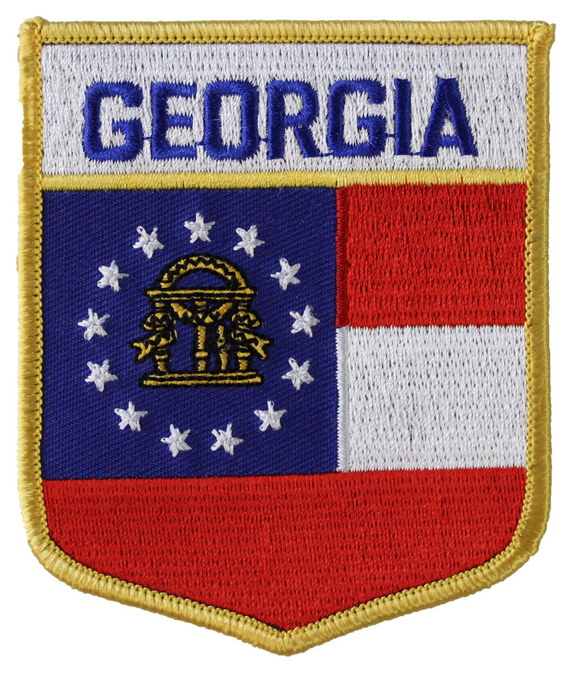 Georgia Flag Shield Patch - Etsy