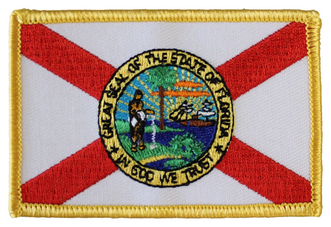 Florida Flag Rectangular Patch - Etsy