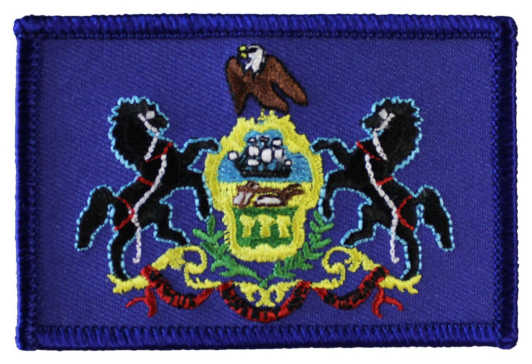 Pennsylvania Flag Rectangular Patch - Etsy