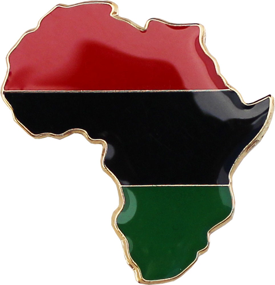 African American Cutout (continent) Flag Lapel Pin - Etsy