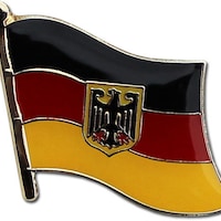 Vintage Sterling Stick Pin German Town Charms Enamel Shields for ...