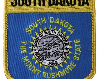 South Dakota Flag Rectangular Patch | Etsy