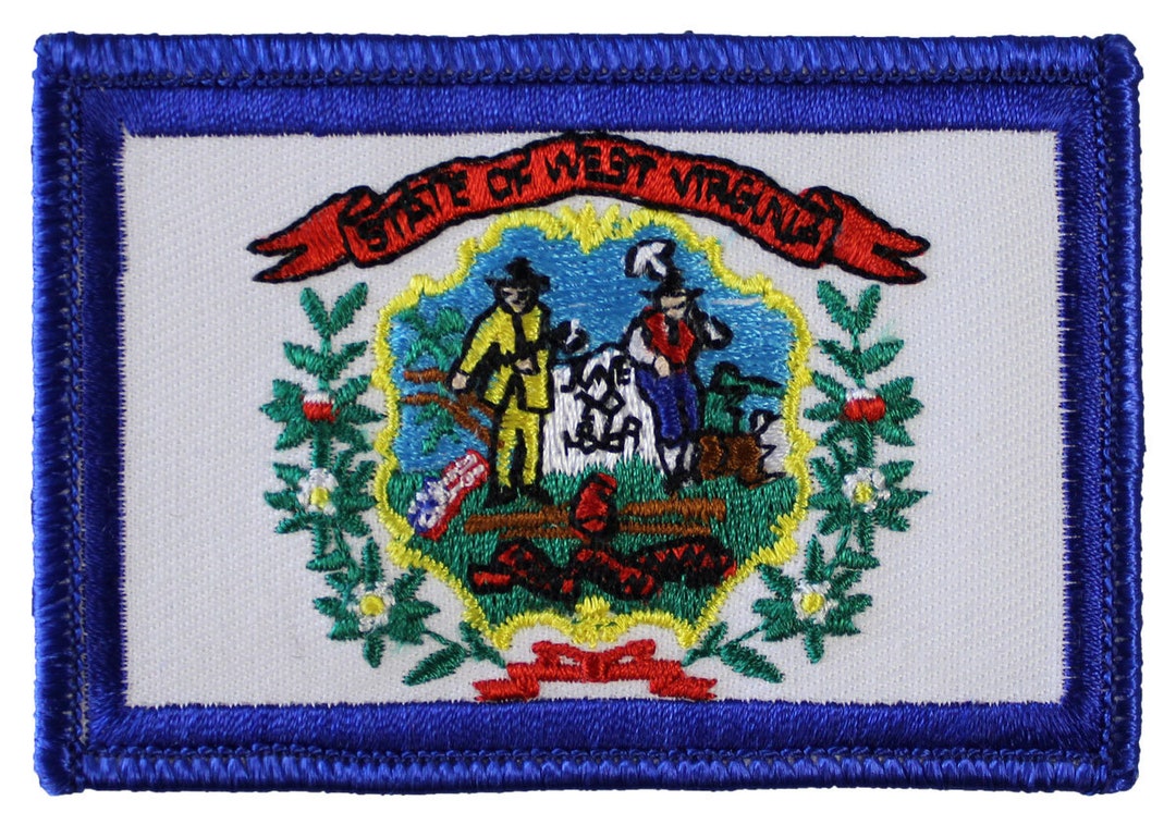 West Virginia Flag Rectangular Patch - Etsy