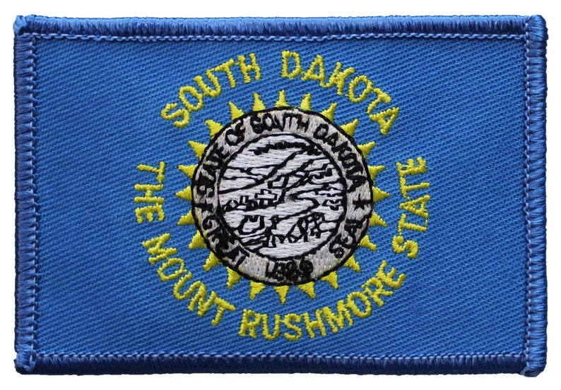 South Dakota Flag Rectangular Patch - Etsy
