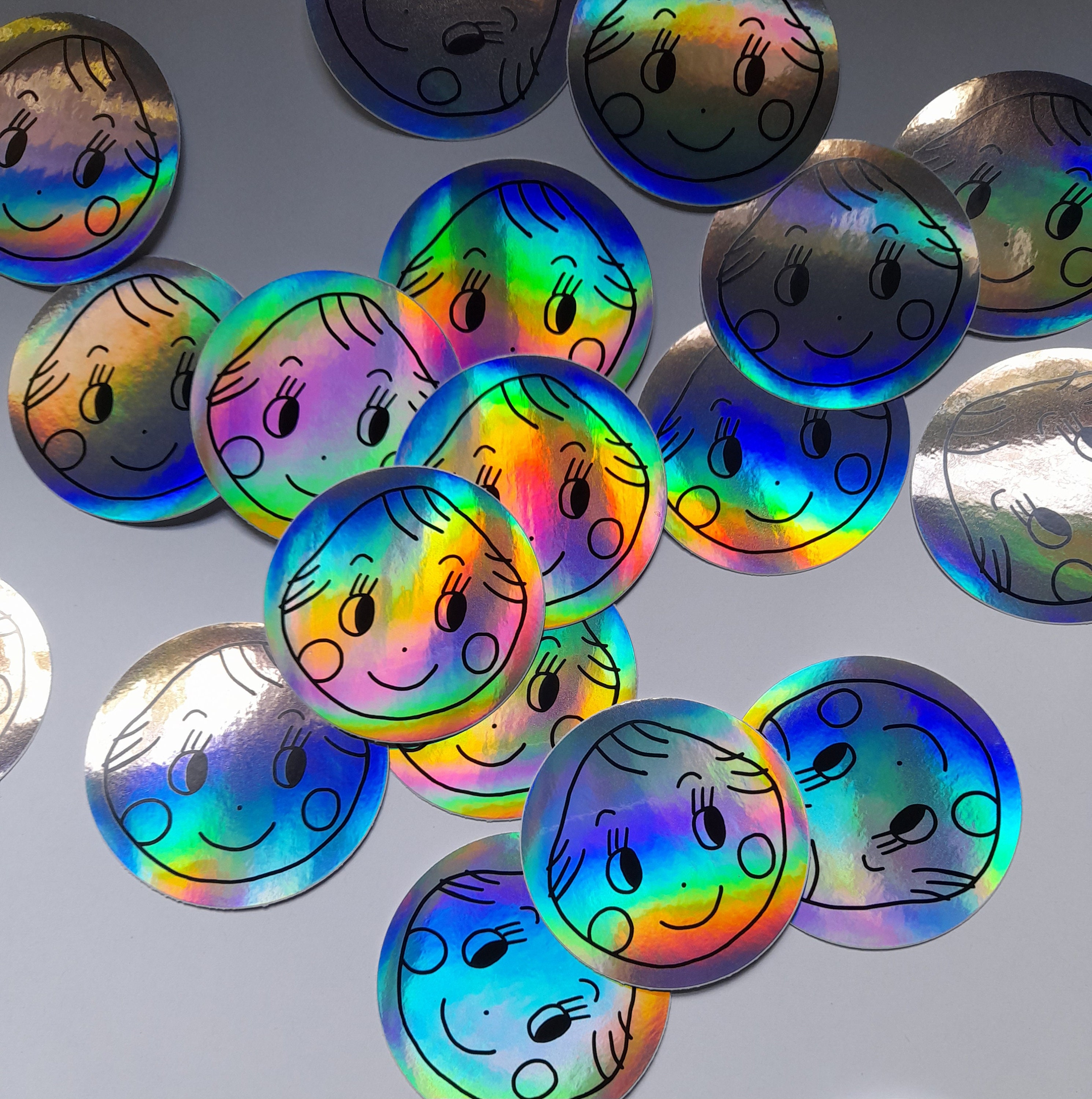 Kewpie Face Sticker - Etsy