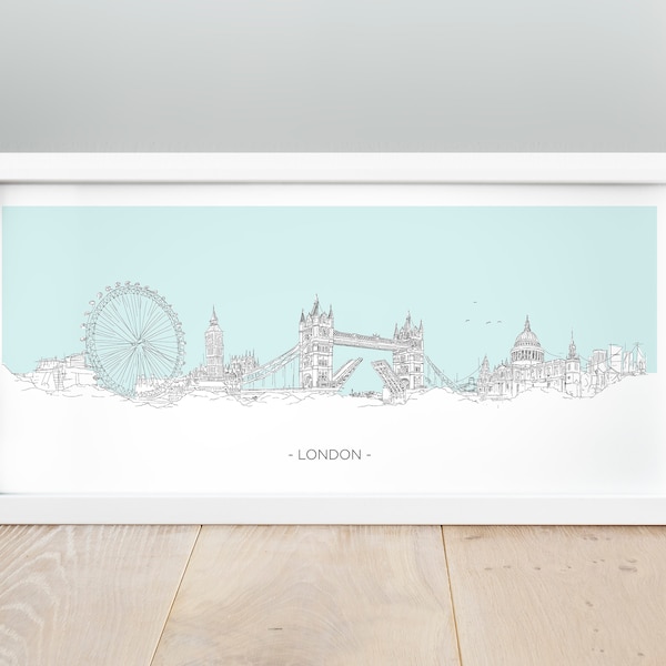 Custom City Skyline Sketch - Etsy