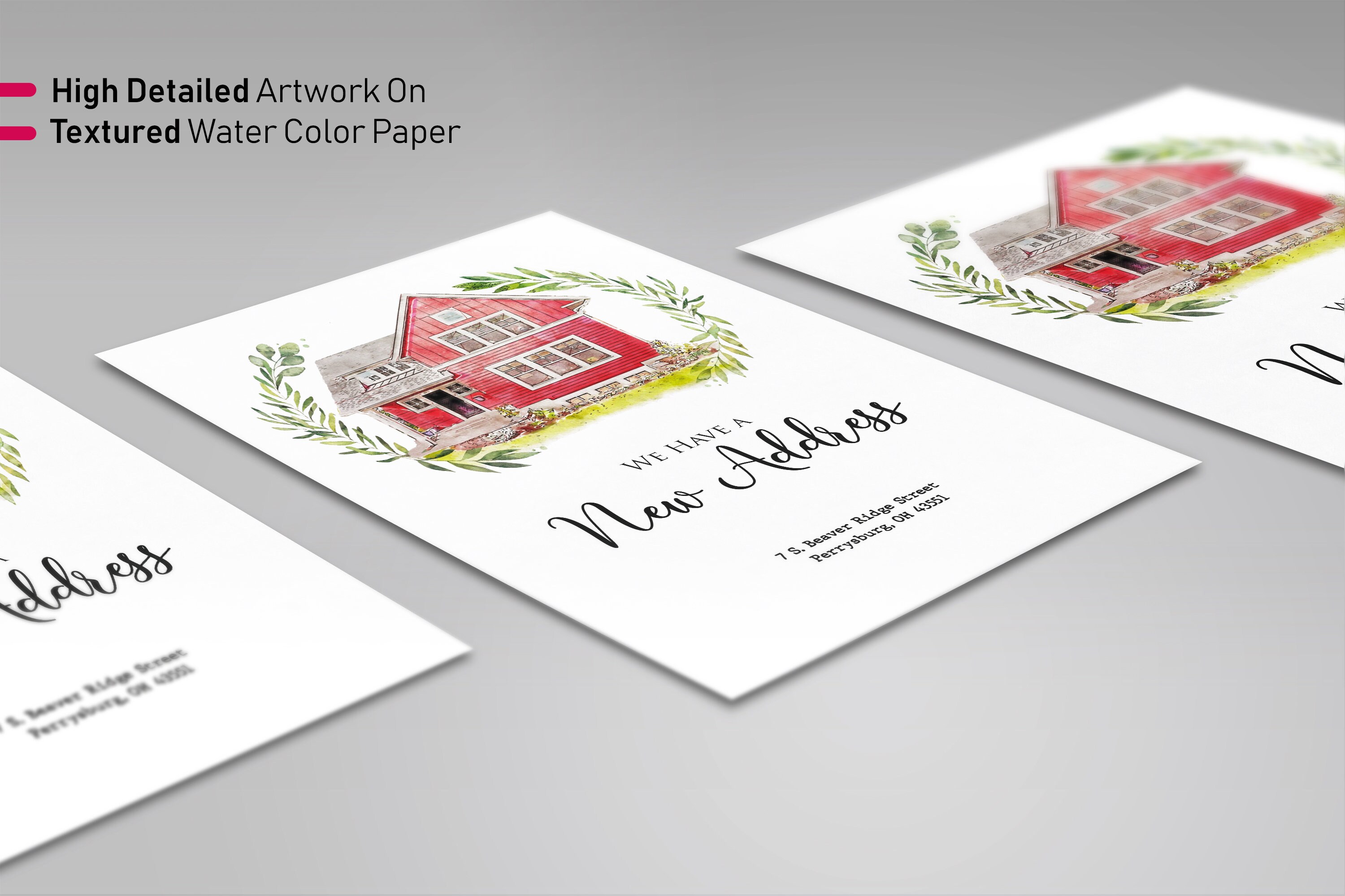 New Address Card, Moving Card, New Home Card, Moving Announcement ...