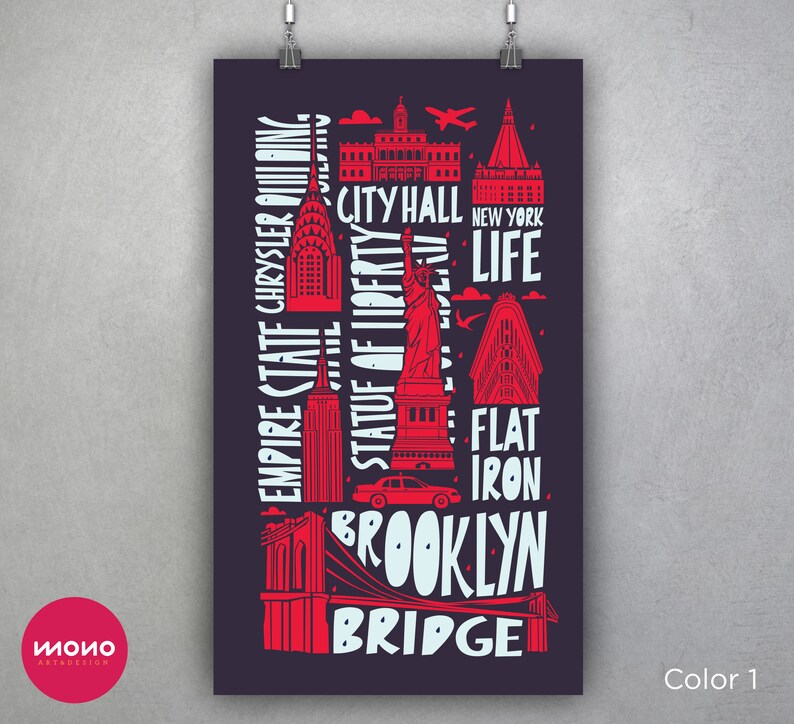 Custom City Poster Design, Custom City Poster, Customized City Print ...