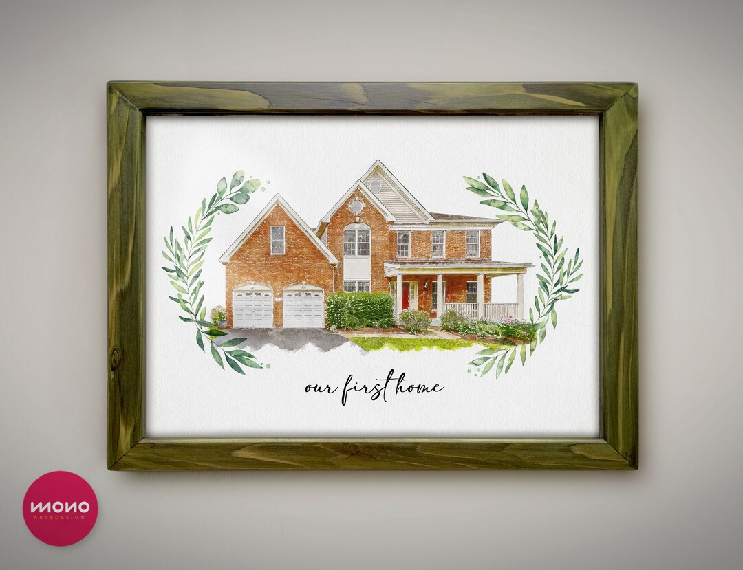 House Drawing, House Illustration, House Painting, Home Painting, House ...