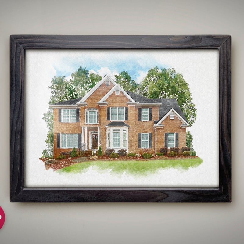 Custom House Portrait - Etsy